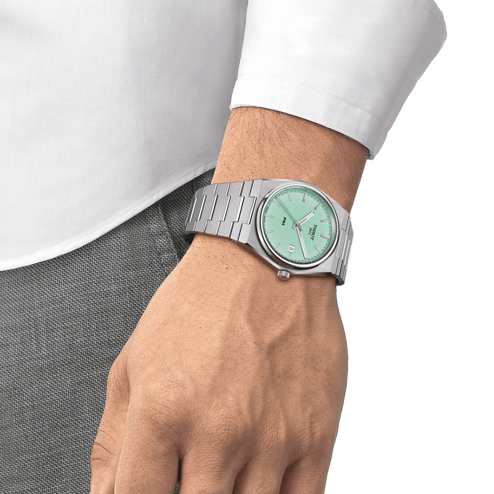Tissot PRX Quartz Light Green | AMJ Watches